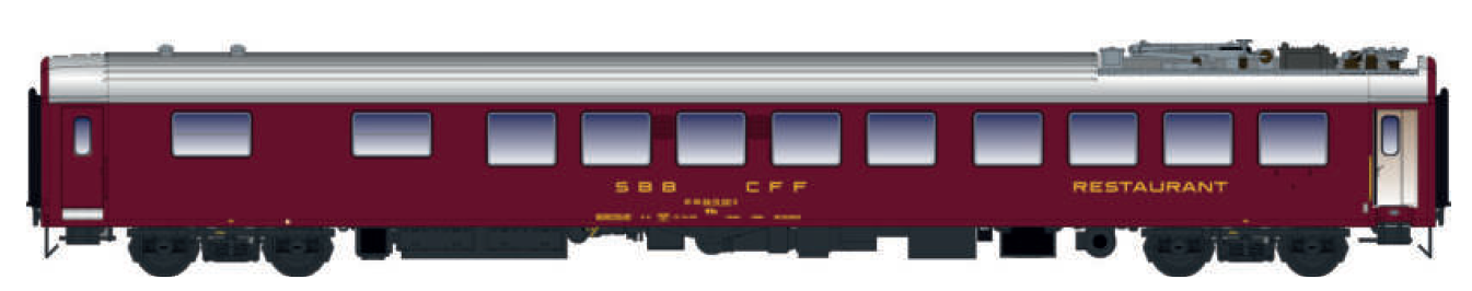 L.S. Models 472005 SBB UIC-X WRm rot, SBB Sig. Türe m. Fenst. Ep. IVa World of Trains ...